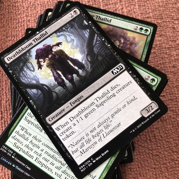 Commander Fungus Deck - Custom MTG Magic the Gathering Slimefoot EDH ...