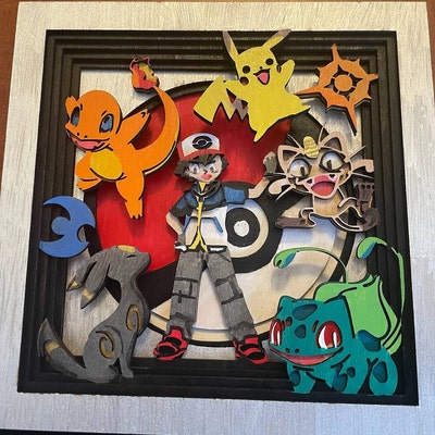 SONIC SHADOW BOX 7 Layer Template - Etsy