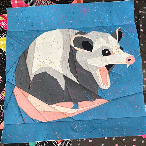 Screaming Possum | FPP Quilt Pattern | Instant PDF Download ...