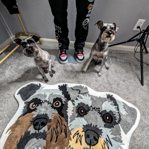 Panther Tufted Rug, Handmade Custom Rug, American Traditional Panther ...