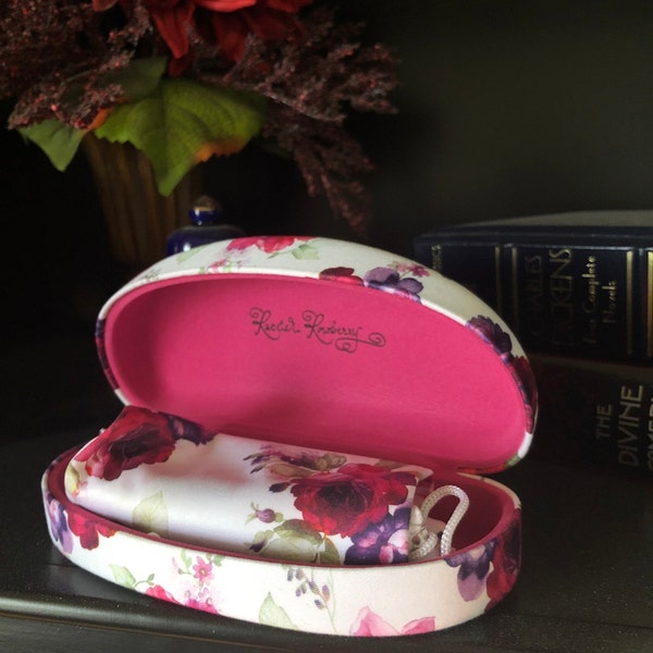 Slim Hard Eyeglass Case: Navy Blue Vegan Leather With Pouch & Cloth - Etsy