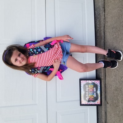 Rainbow First Day of Fifth Grade Sign First Day of 5th Grade - Etsy