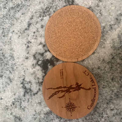 Geometric Wood Coasters Laser Cut - Etsy