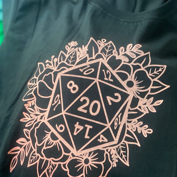 Dnd D20 Svg Floral Dice - Etsy