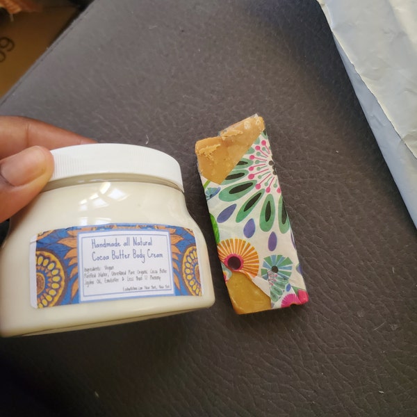 Pure All-natural Handmade Raw Cocoa Mango Butter Hand & Body Creamy ...