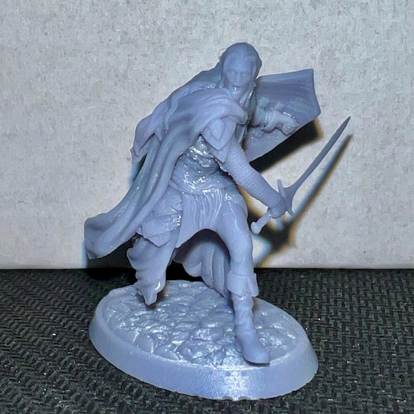 Elf Paladin With Sword and Shield and Elven Chainmail Armor PC NPC | 5 ...