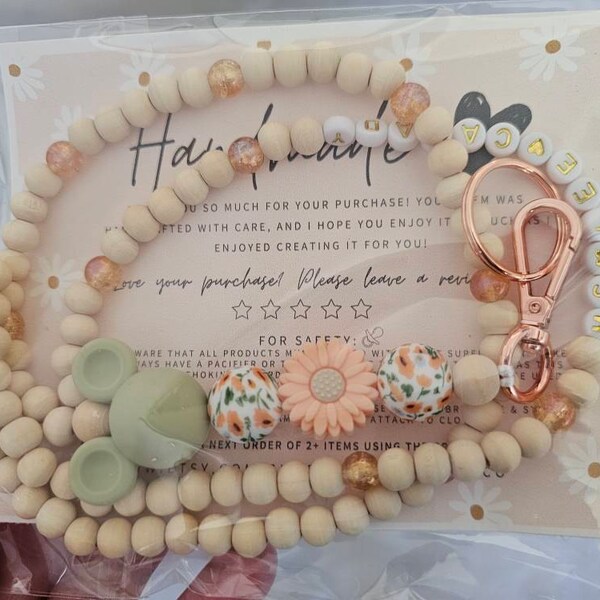 Be Kind Teacher Lanyard / Boho Work Badge Teacher Lanyard / Neutral ...