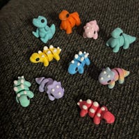 3D Printed Baby Dinosaur Fidget Toy Bundle, 3D Print Mini Cute Dino ...