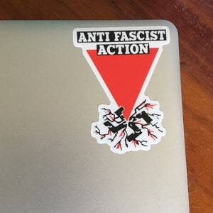 Anti-fascist Action Vinyl Sticker Anti-racist Decal Antifa Vintage ...