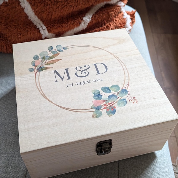 Personalised Wedding Date Memory Box - Etsy