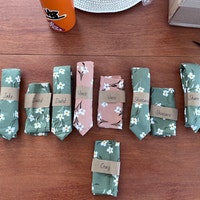 Shiny Copper Velvet Necktie Rust Ties Pocket Square Bow - Etsy