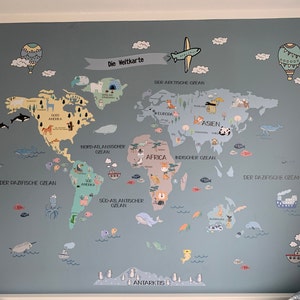 USA Map, United State of America Map, America Map, Map Sticker, Nursery ...