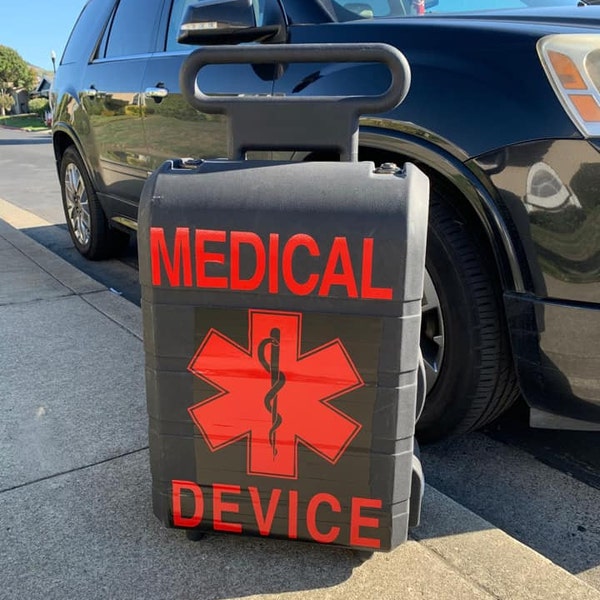 Custom Medical Alert Special Needs Permanent Outdoor Vinyl Car Decal ...