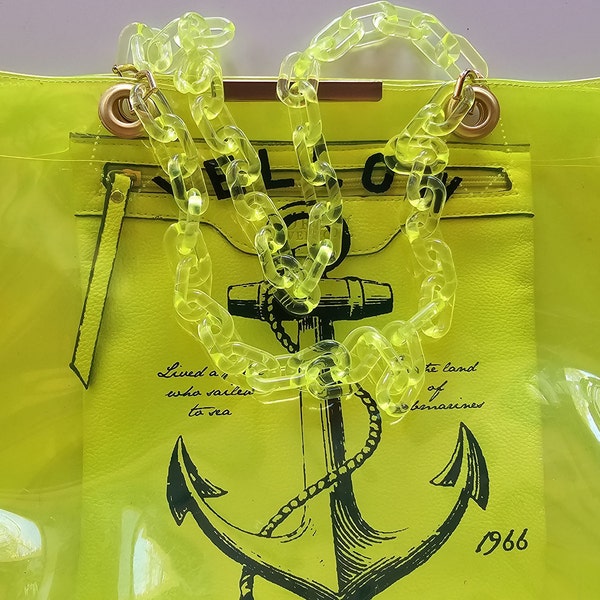 3feet Clear White Oval Acrylic Chain,transparent Plastic Chain ...