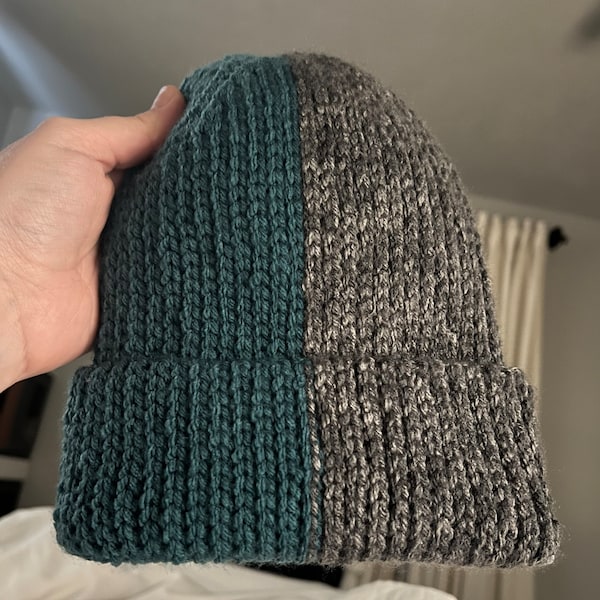 Knit Look Crochet Beanie Pattern: Easy Winter Hat (PDF Pattern) - Etsy