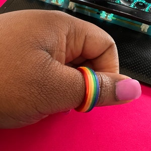 LGBTQ Fidget Rings Pride Flag Fidget Rings Pride Month LGBTQ Flag Ring ...