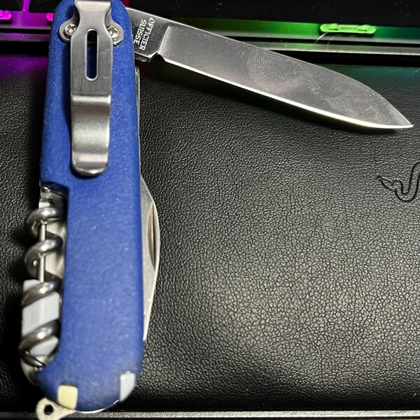 Custom Modified (SAK) Victorinox (genuine)58mm Scales With Clip ...