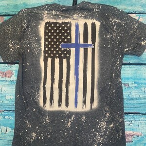 Thin Blue Line Svg, Cross Thin Blue Line Svg, Thin Blue Line Cross Svg ...