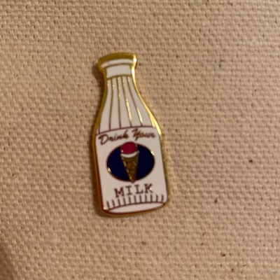 Milk Bottle Building Pin - Etsy