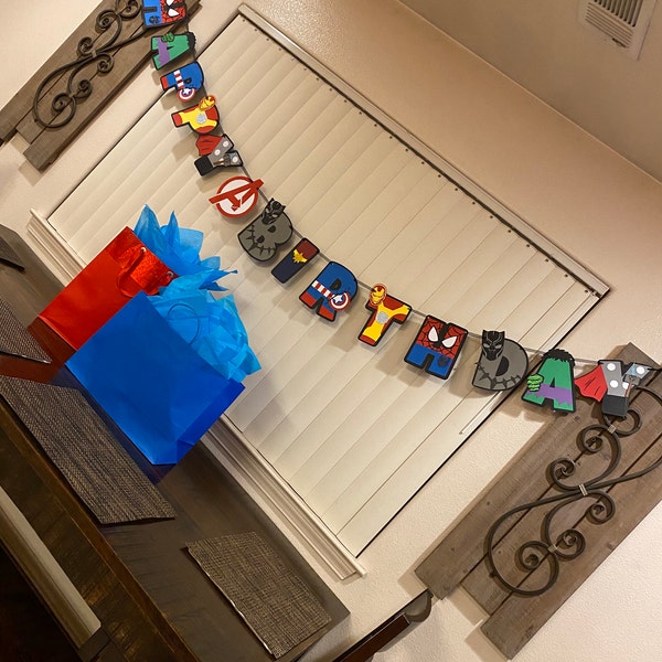 Superhero Birthday Banner, Superhero Party, Superhero Birthday, Kids ...
