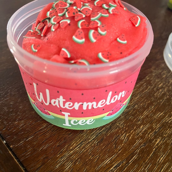 Watermelon Icee Slime: Scented Sensory Dough, Kids ASMR Gift - Etsy
