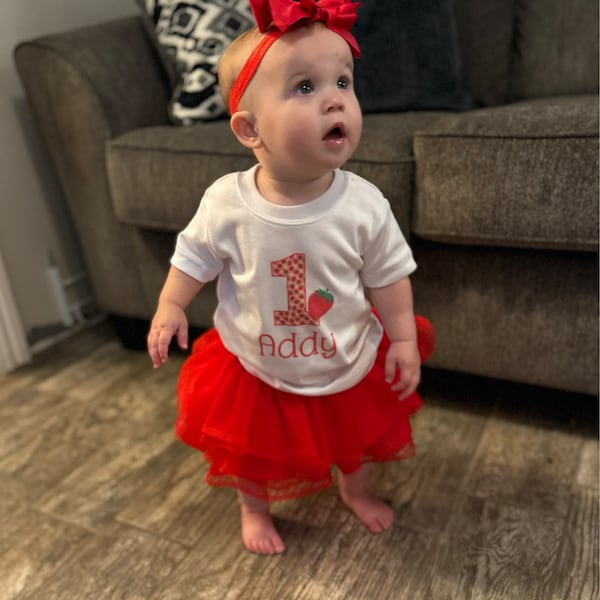 Strawberry Birthday Shirt / Personalized Berry Fifth Birthday Tee ...