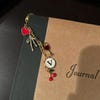 Custom Charm Bookmark: Gold Bookmark Book Lover Gift Gold Hook Bookmark ...