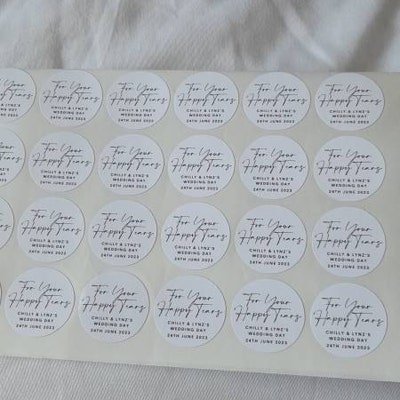 Congratulations Stickers Party Stickers Favour Tags Mini - Etsy