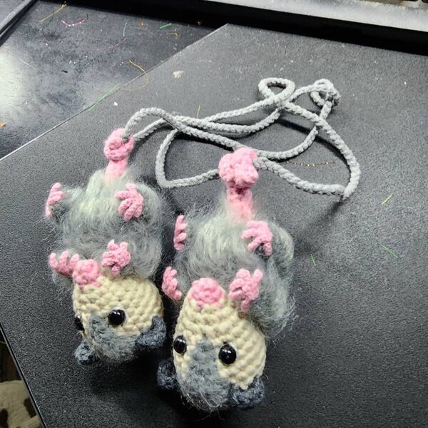 Crochet Corgi Car Accessory Rear View Mirror Hanger, Corgi Gift Cute ...