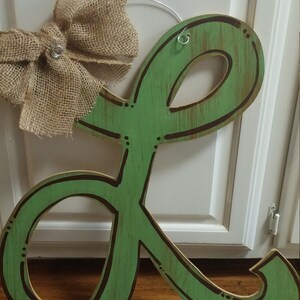 Rustic Distressed Any Color Cursive Alphabet Wood Cut Out - Etsy