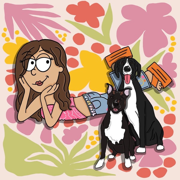 Custom Lizzie Cartoon – DIGITAL FILE ONLY - Etsy
