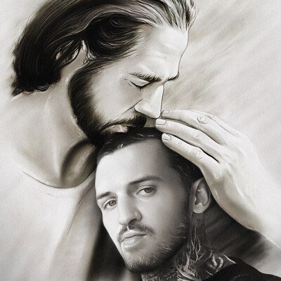 Personalized Safe in Jesus's Arms Canvas From Photo Custom Memorial ...