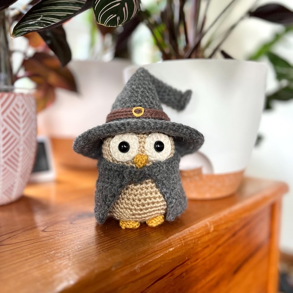 Owl Wizard Crochet Pattern , Amigurumi Mini Magical Animal Crochet PDF ...