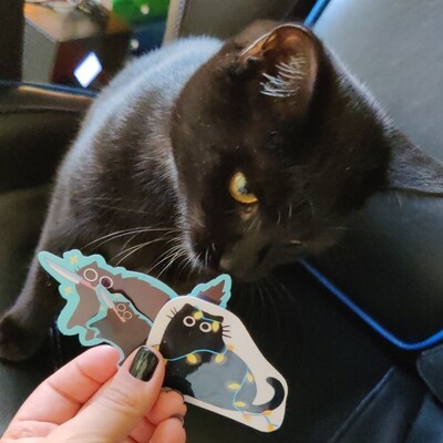 Danger Kitty Magnet / Fridge Magnet / Cute Magnet / Cat Magnet / Cat ...