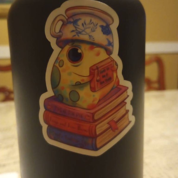 Tea Sommelier Frog Sticker | Vinyl Waterproof Sticker | Cute Sticker ...