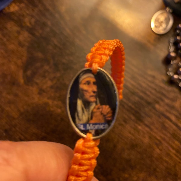 Female Catholic Saint Medal Bracelet - Women Men Religious Protection ...