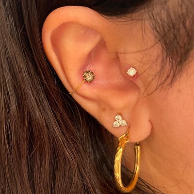 Spiral Snake Conch Earring 316L Stainless Steel Conch - Etsy