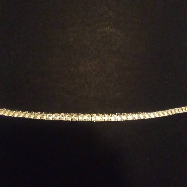 Tennis Link Chain Necklace,cross Necklace,925 Silver Iced Out Cross ...