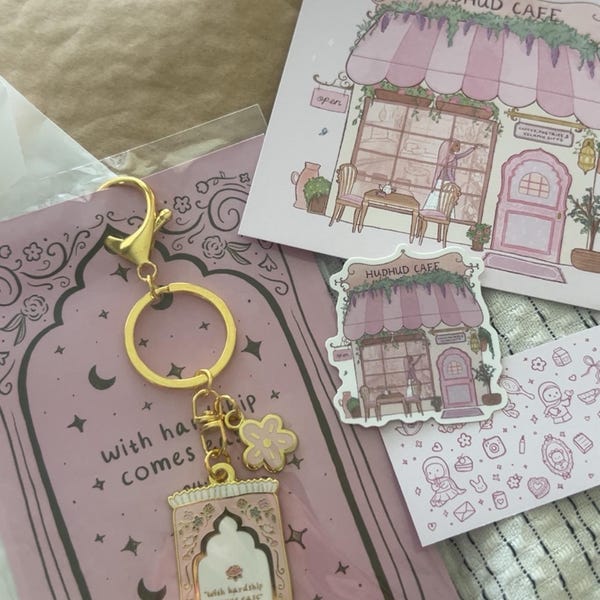 Keychain- It's Boba Time,hijabi With Boba Keychain,cute Boba Keychain ...