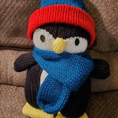 Christmas Penguin Standing Penguin Knitting Machine Pattern PDF ONLY ...