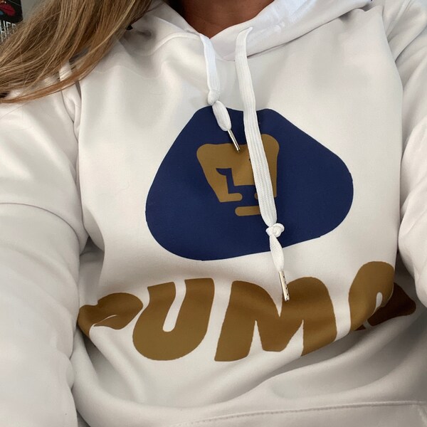 Hoodie Pumas UNAM Sport Polyester Hoodie. Custom Hoodie. Hoodie Made ...