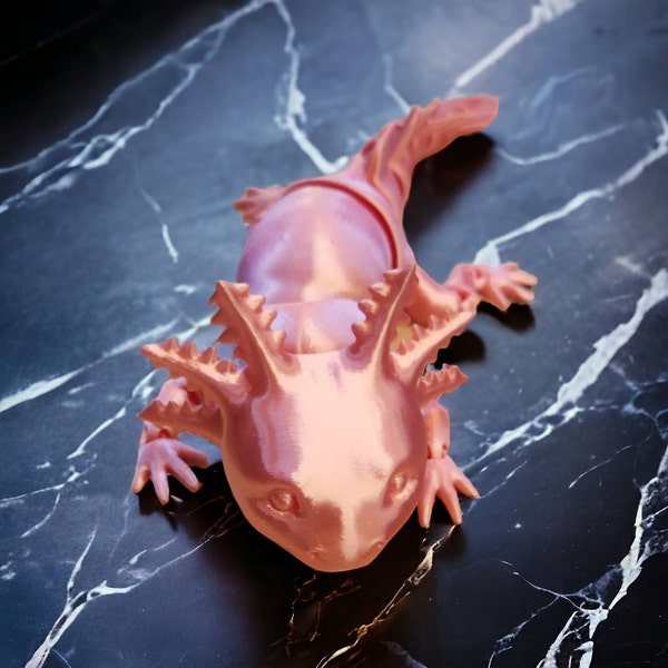 Articulated Axolotl .STL Digital File for 3d Printing, Print-in-place ...