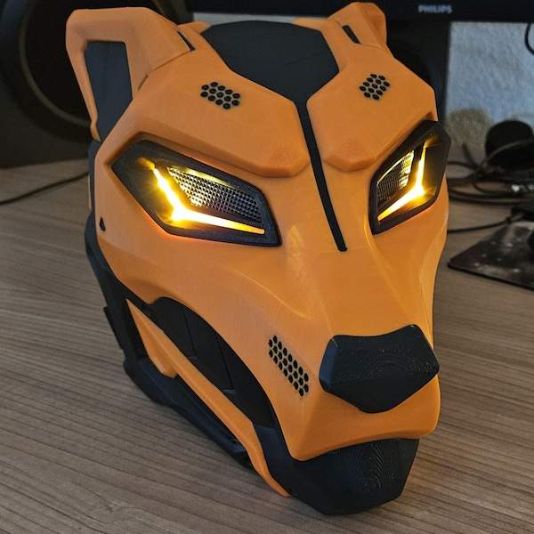 Cyber Mask- Future Mask, Cyberpunk Mask, Tech Mask, Glowing Mask ...