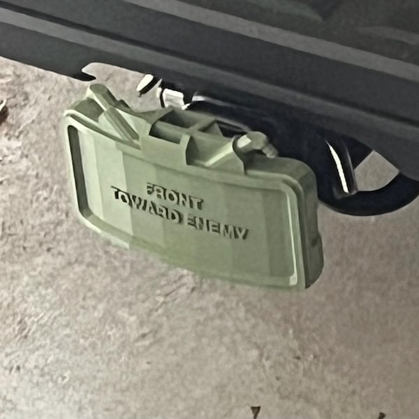 Hitch Cover (military Claymore Mine in Gloss Army Green) Width 7.185 ...