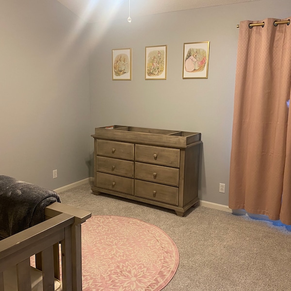 PETER RABBIT Pink Nursery Wall Art for Girls, Peter Rabbit Prints ...