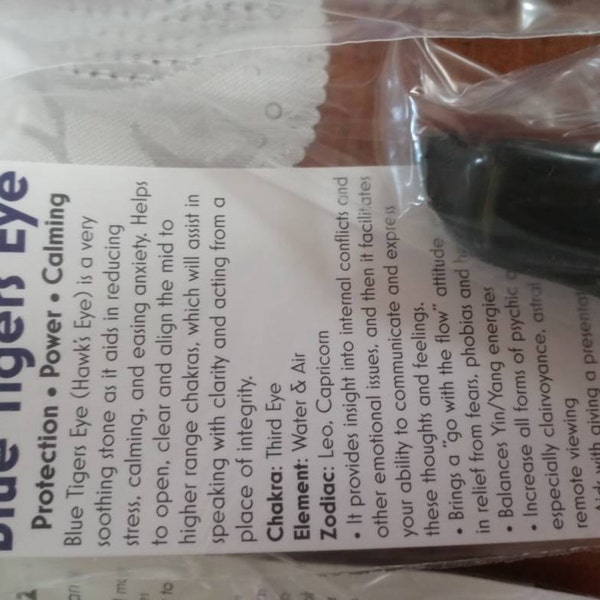 Blue Tigers Eye Tumbled Stone - Multiple Sizes Available - Tumbled Hawk ...