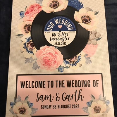 Wedding/ Party Invitations Rock N Roll Vinyl Record Design - Etsy