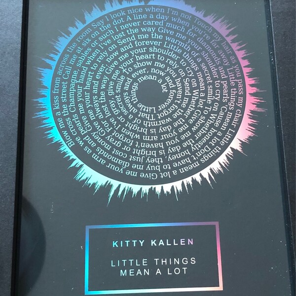 The Beach Boys God Only Knows, Lyrics Print, FADED SOUND WAVE Sound ...
