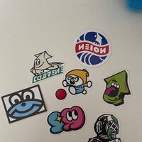 Splatoon 8cm Holographic Locker Stickers Unofficial Merch - Etsy