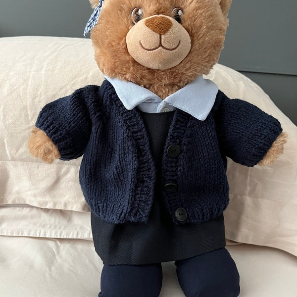 KNITTING PATTERN Instant Download PDF Boy Bear School Uniform Fits ...